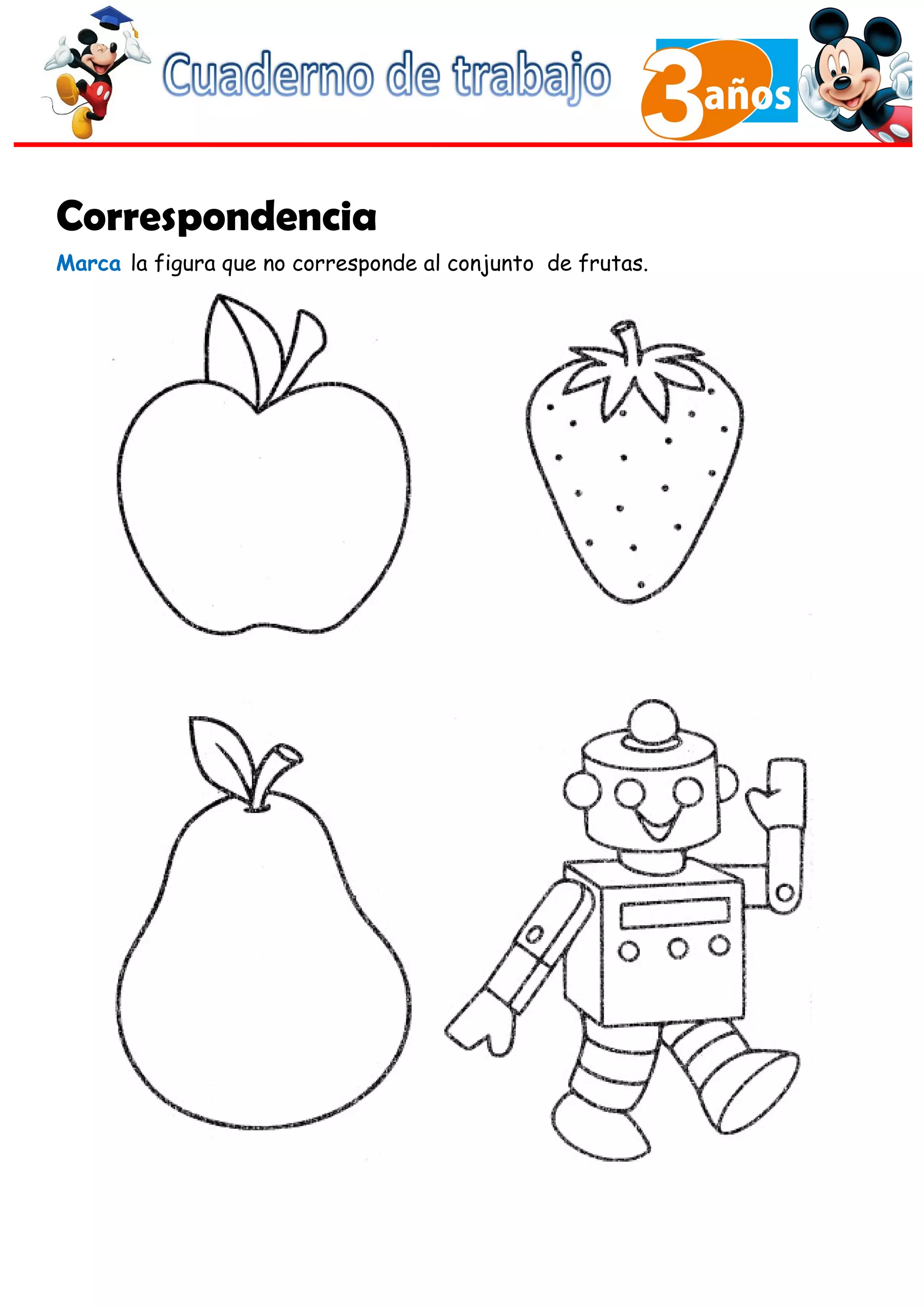 Cuaderno de Trabajo III - 3 Años Matematicas | DOC