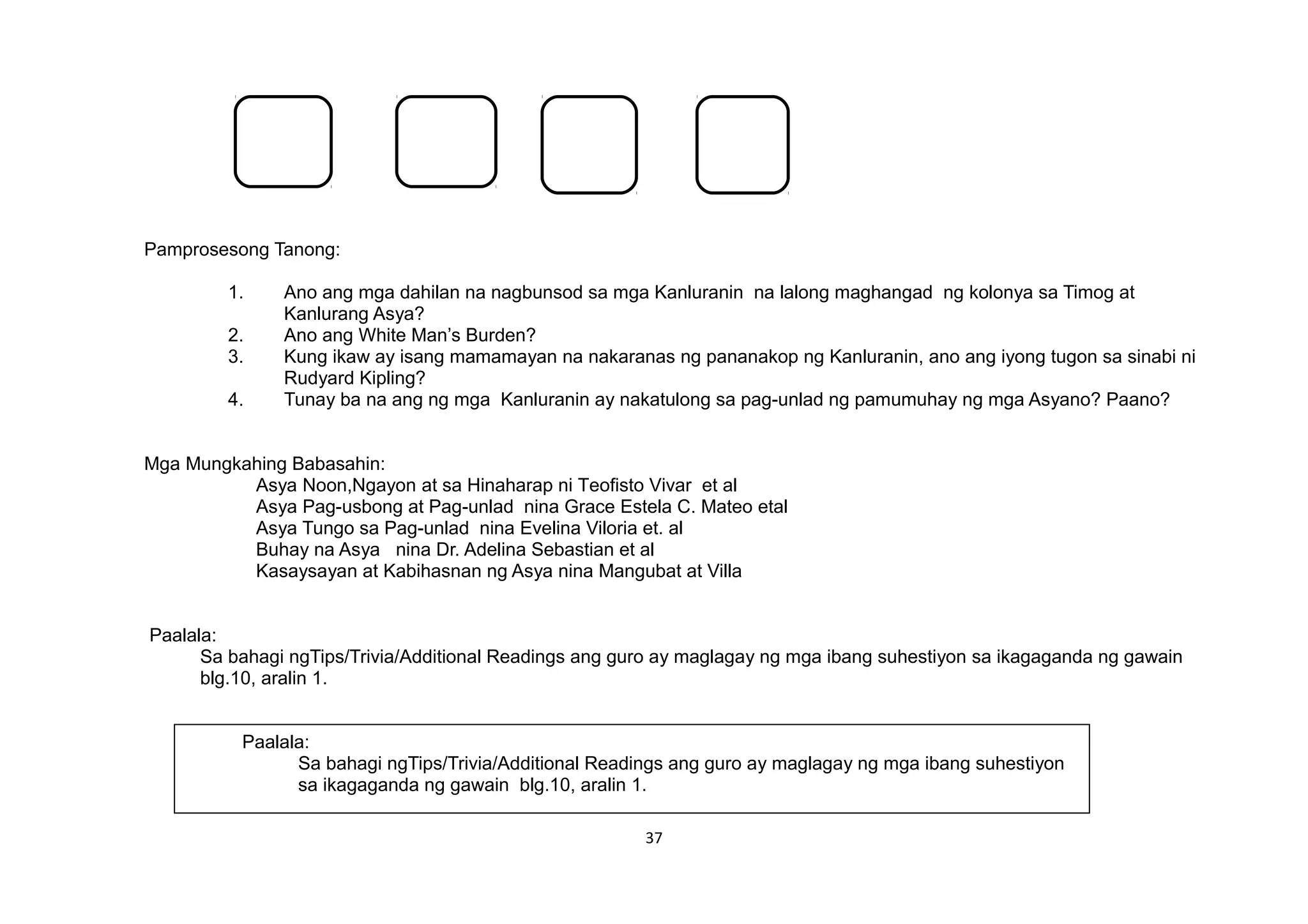 Araling Panlipunan Grade 8 - Third Quarter Module | DOC