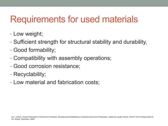 Application of Al alloys | PPT