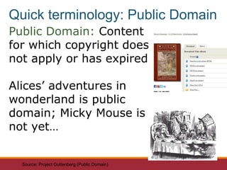 Copyright, Public Domain & Creative Commons for Educators | PPTX