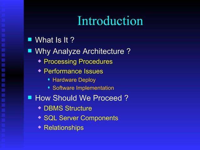 SQL Server 2000 Research Series - Architecture Overview | PPT