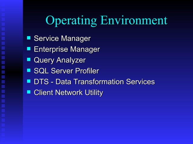 SQL Server 2000 Research Series - Architecture Overview | PPT