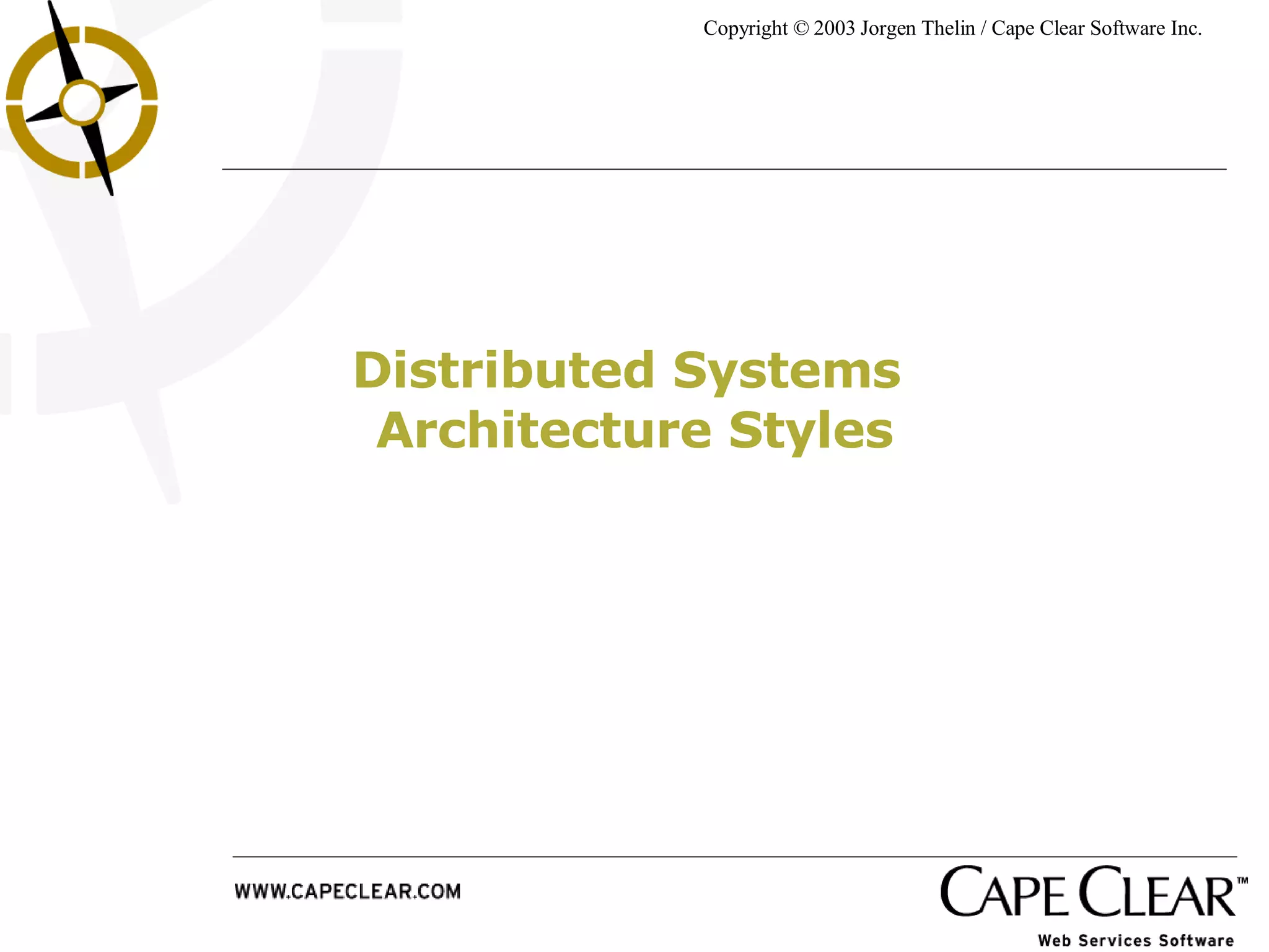 Three Software Architecture Styles | PPT