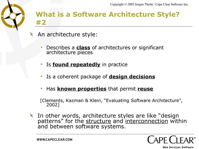 Three Software Architecture Styles | PPT