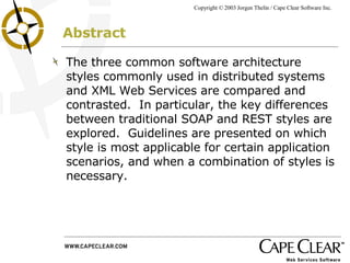 Three Software Architecture Styles | PPT