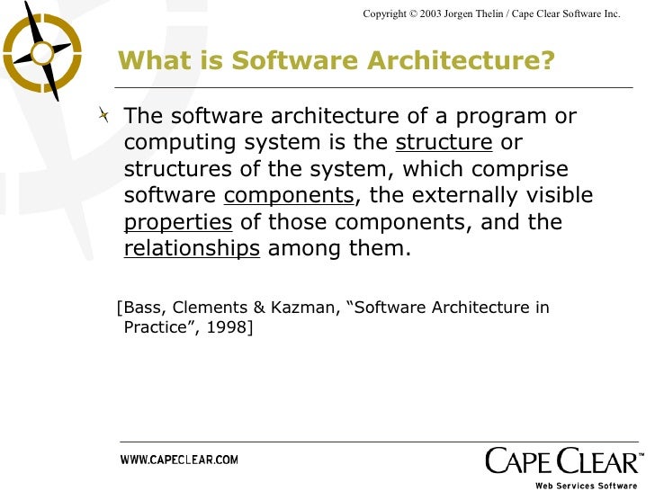 Three Software Architecture Styles