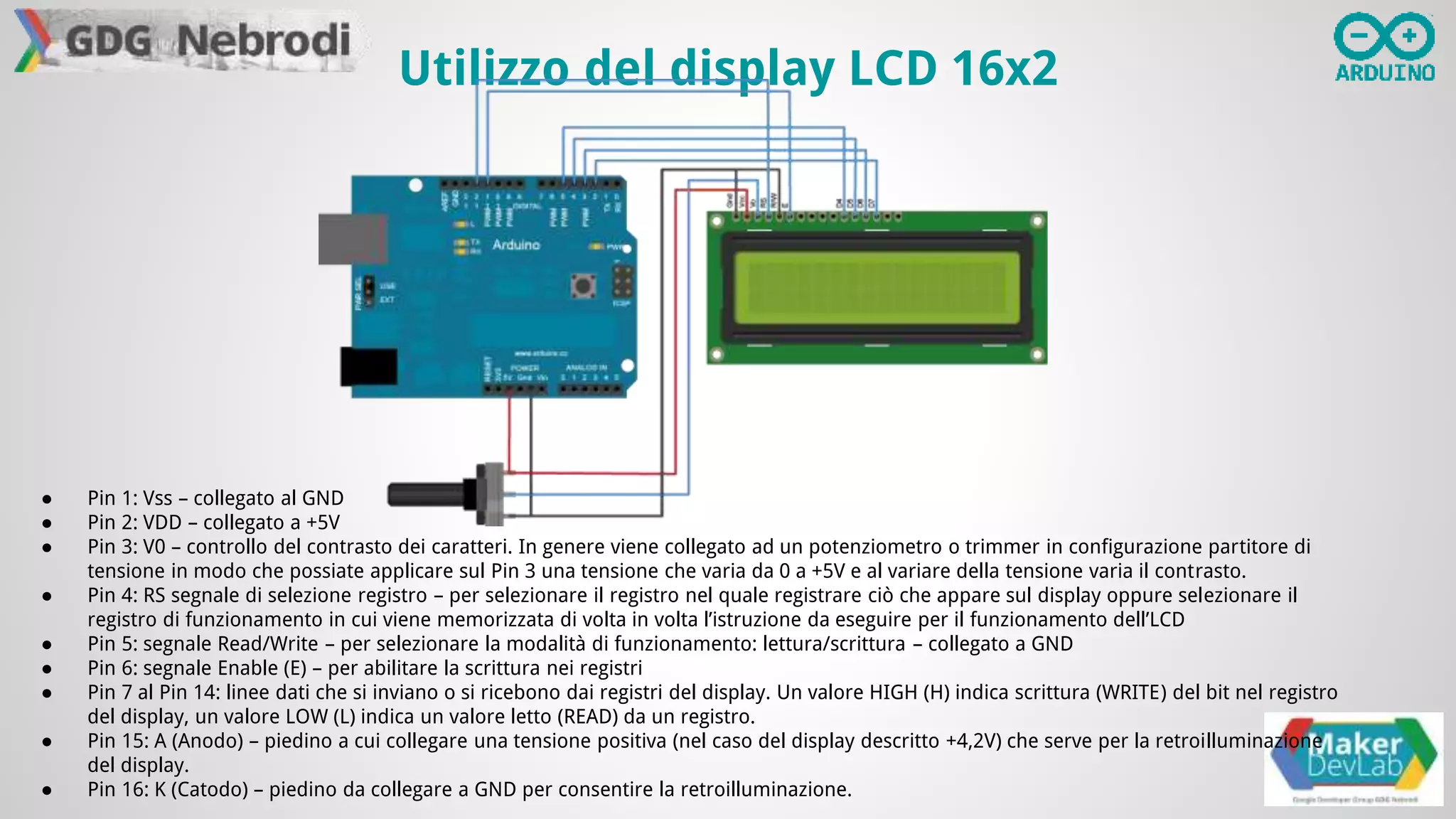 Arduino - Cosa sono e come funzionano i display | PPT