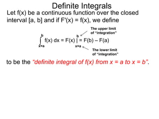 3 areas, riemann sums, and the fundamental theorem of calculus x | PPTX