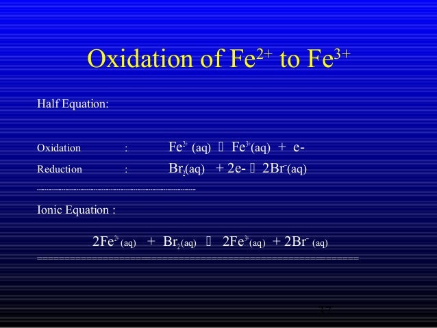 3 a redox reaction