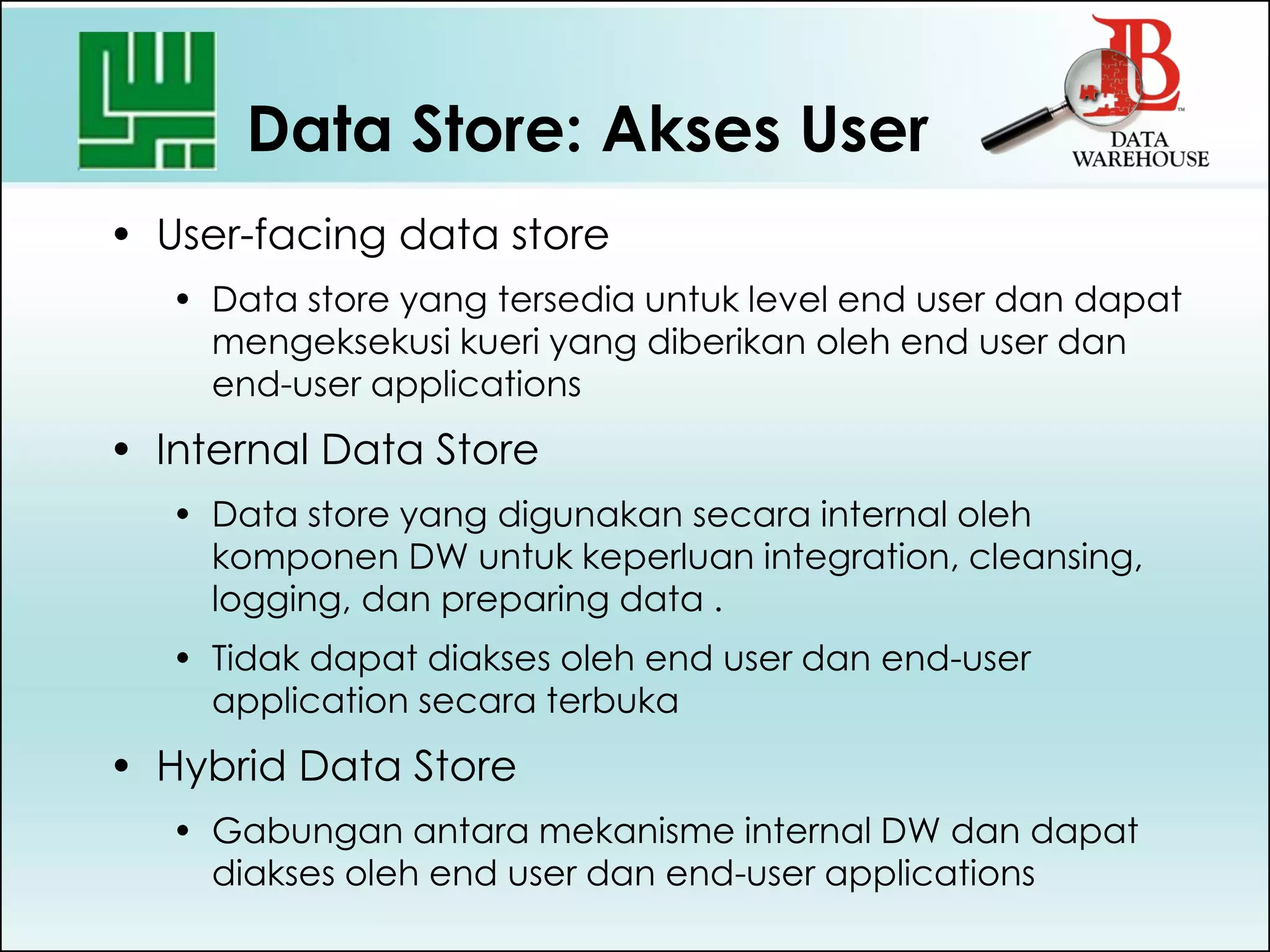 Arsitektur Data Warehouse | PDF