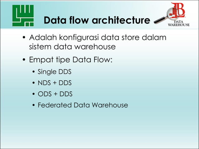 Arsitektur Data Warehouse | PDF