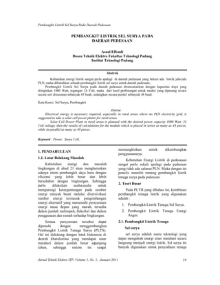 3 asnal pembangkit sel surya | PDF