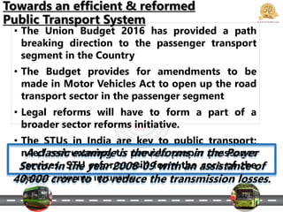 POLICY CHANGES &IMPLEMENTATION STRATEGIES FOR STRENGTHENING STATE ROAD ...