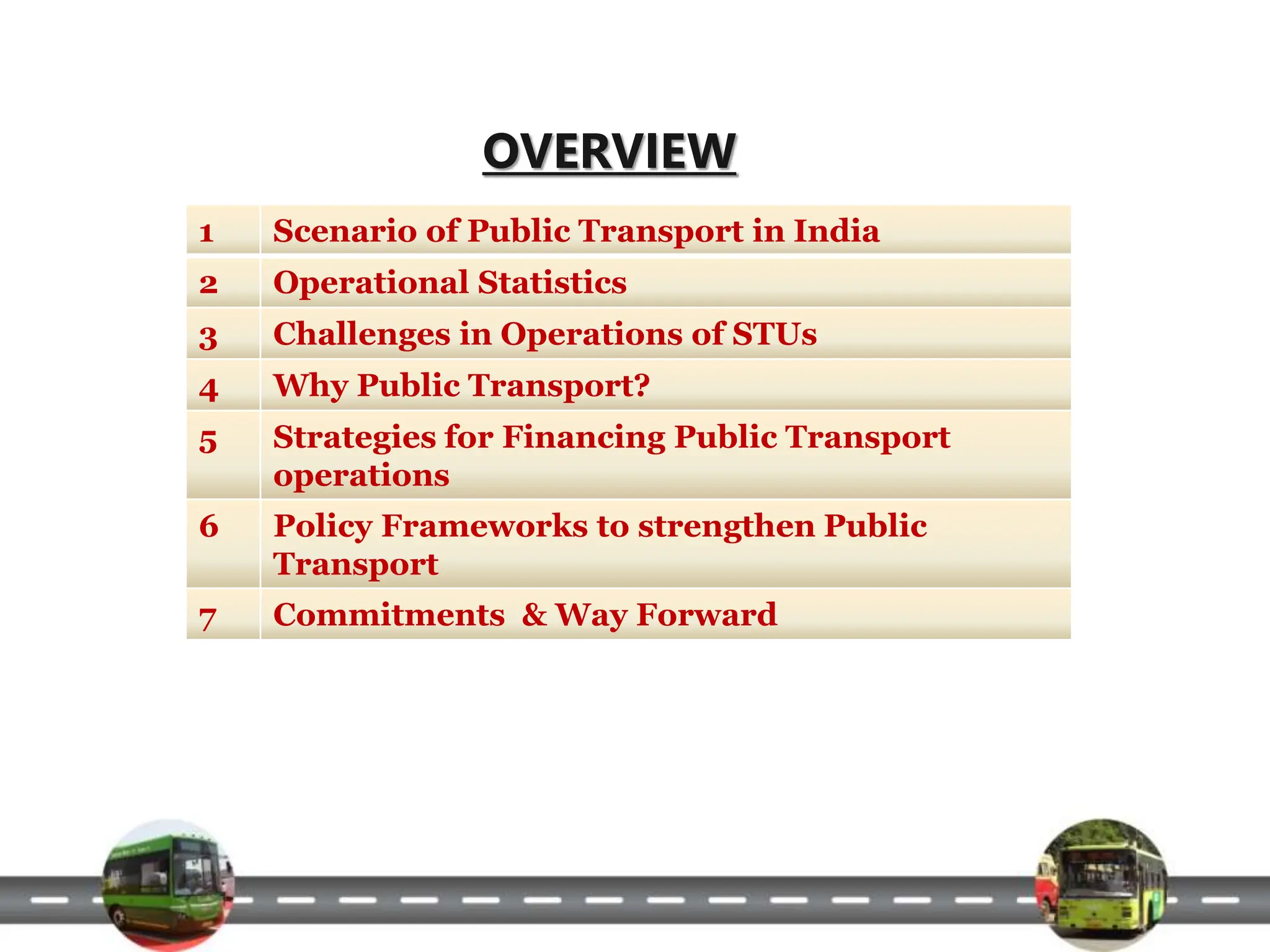 Policy Changes & Implementation strategies for Transport | PPT