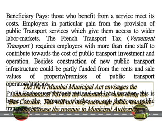 Policy Changes & Implementation strategies for Transport | PPT