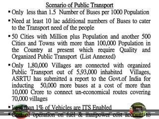 Policy Changes & Implementation strategies for Transport | PPT