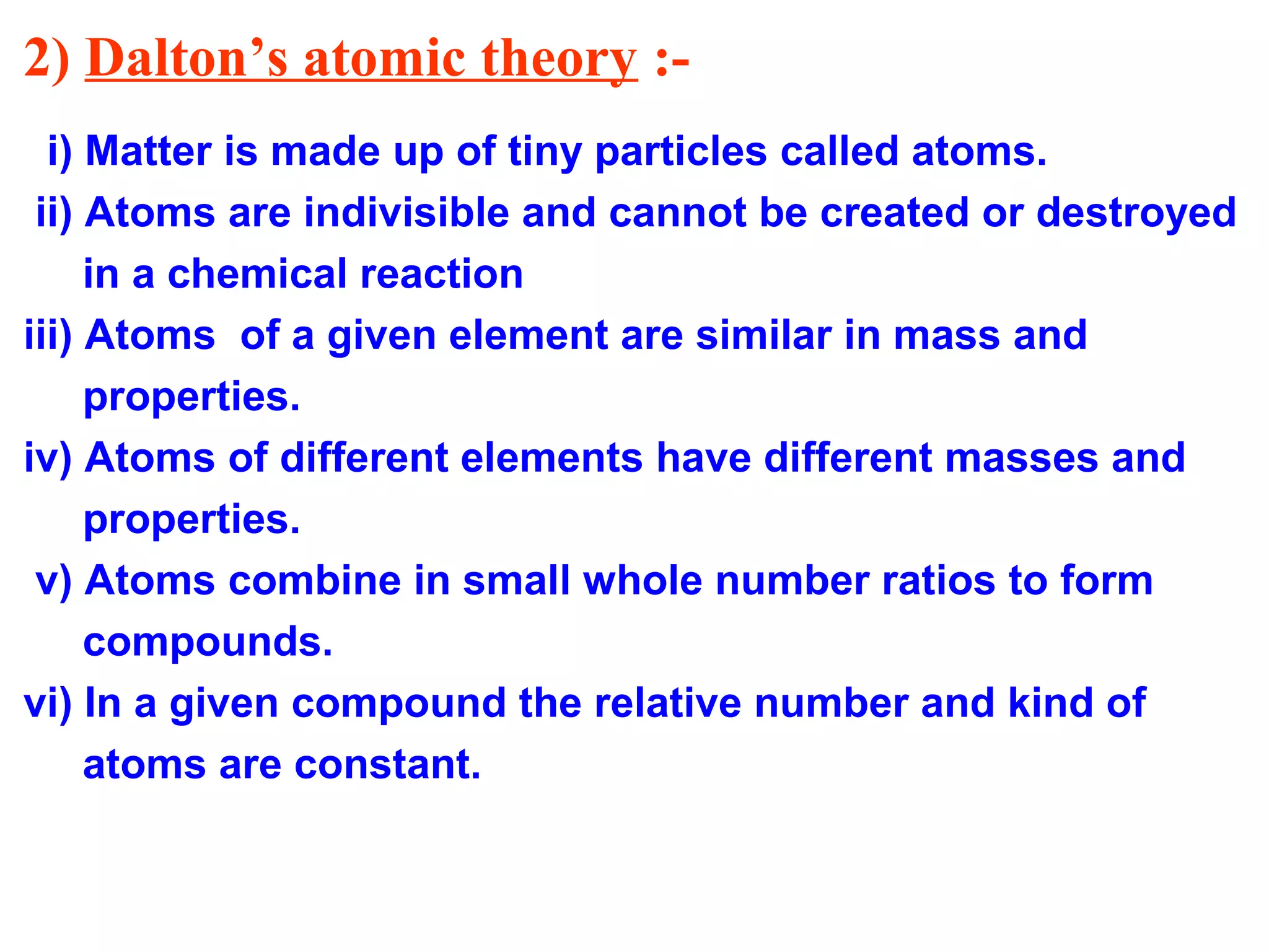 atoms and molecules | PPT