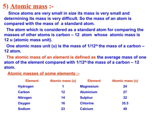 atoms and molecules | PPT | Chemistry | Science