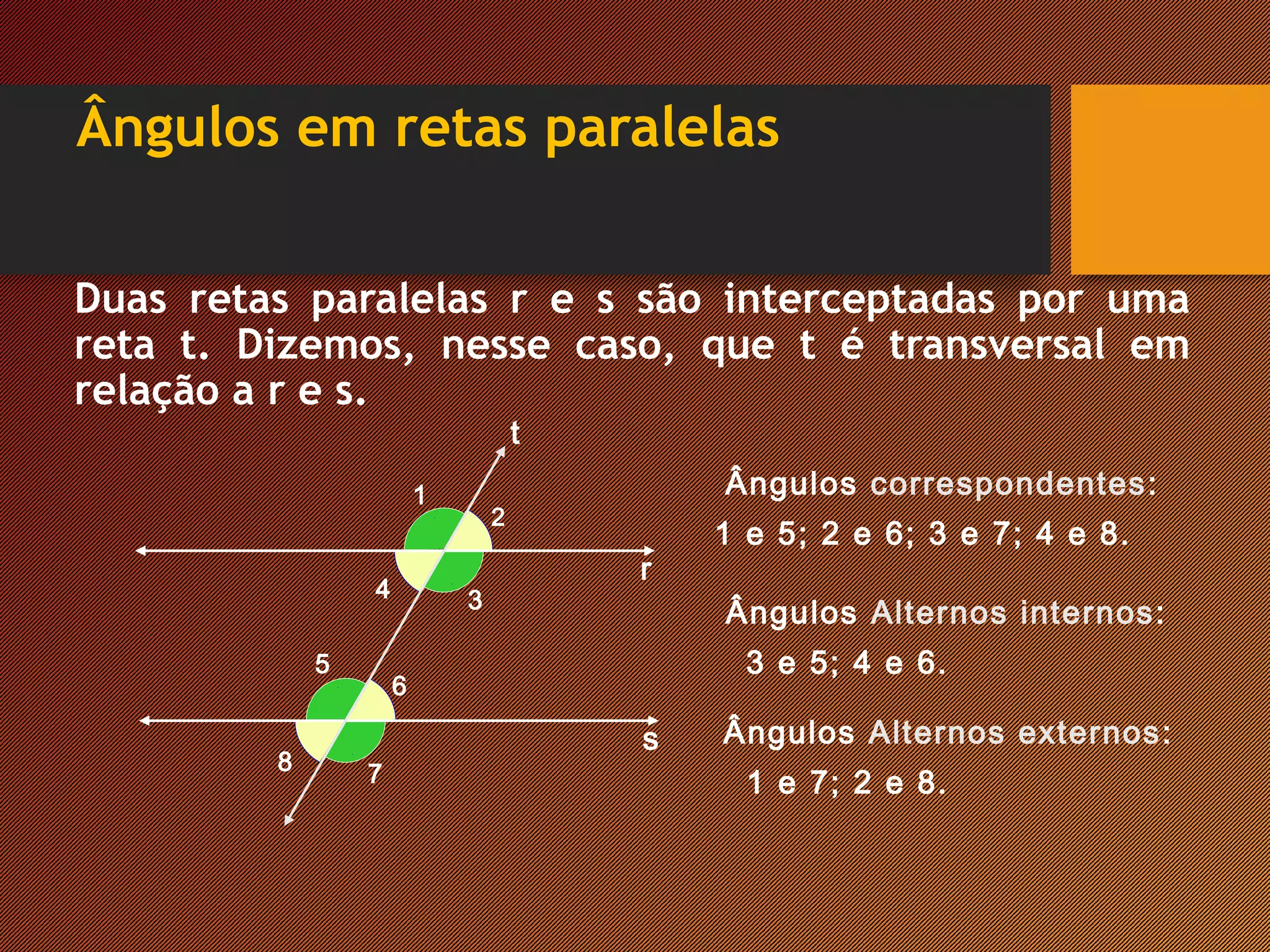 3ª aula ângulos e retas | PPT