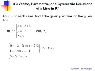 3a vector parametric_and_symmetric_equations_of_a_line_in_r3 | PPT