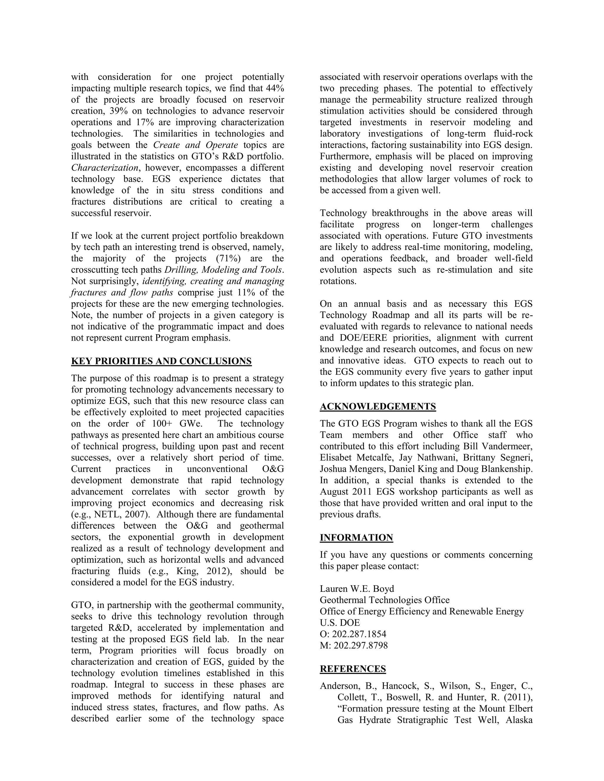 A TECHNOLOGY ROADMAP FOR STRATEGIC DEVELOPMENT OF ENHANCED GEOTHERMAL SYSTEMS | PDF | Power and ...