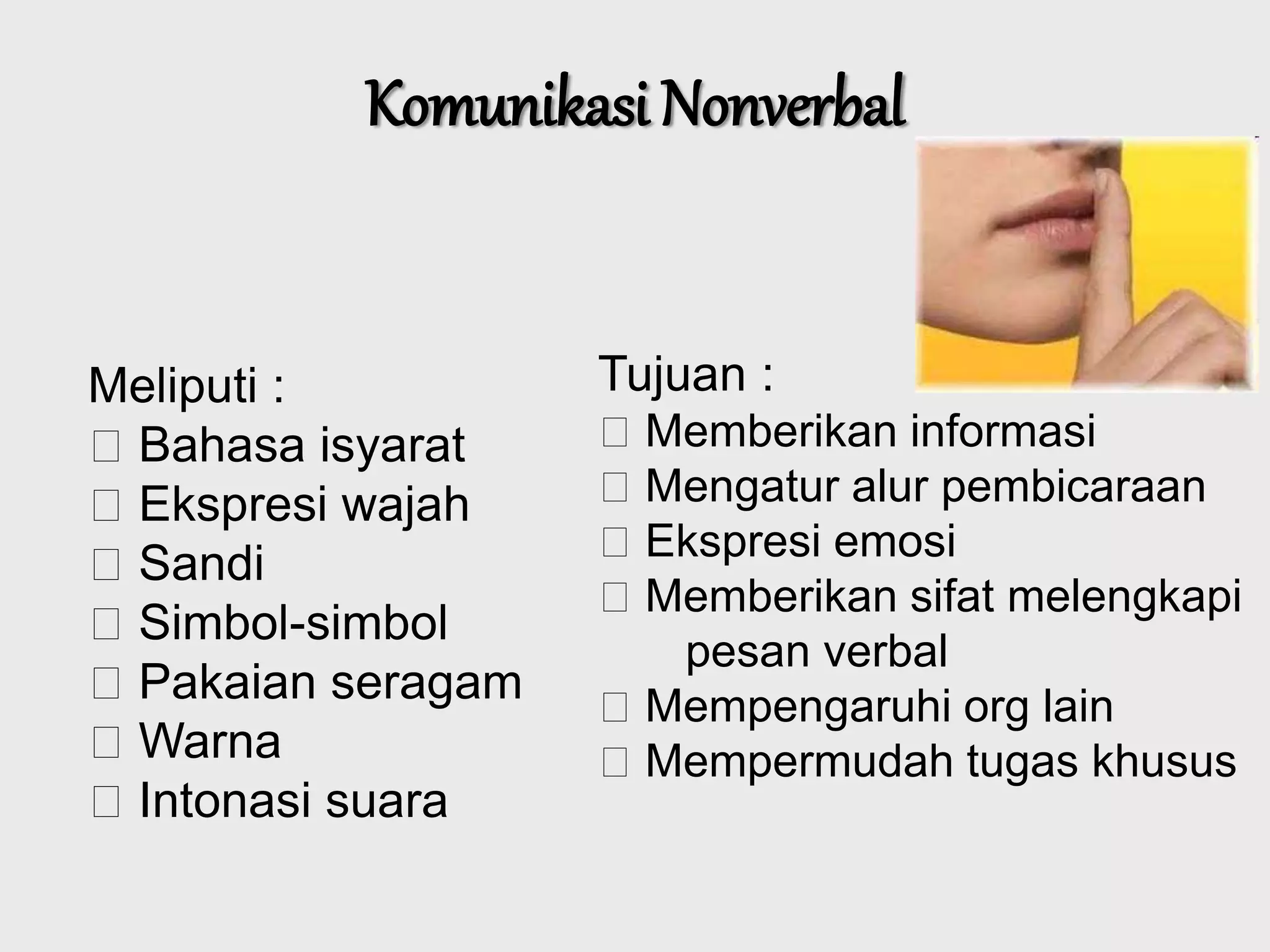 The Using of Nonverbal Communication _Materi Training "Personal ...