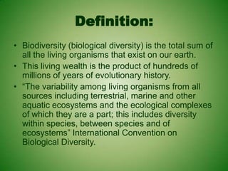 3B.1 Introduction to Biodiversity | PPTX