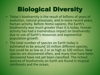 3B.1 Introduction to Biodiversity | PPTX