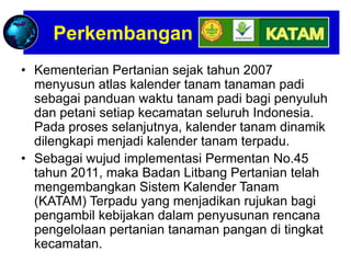 Aplikasi KATAM (Kalender Tanaman Terpadu) _ Materi Training ...