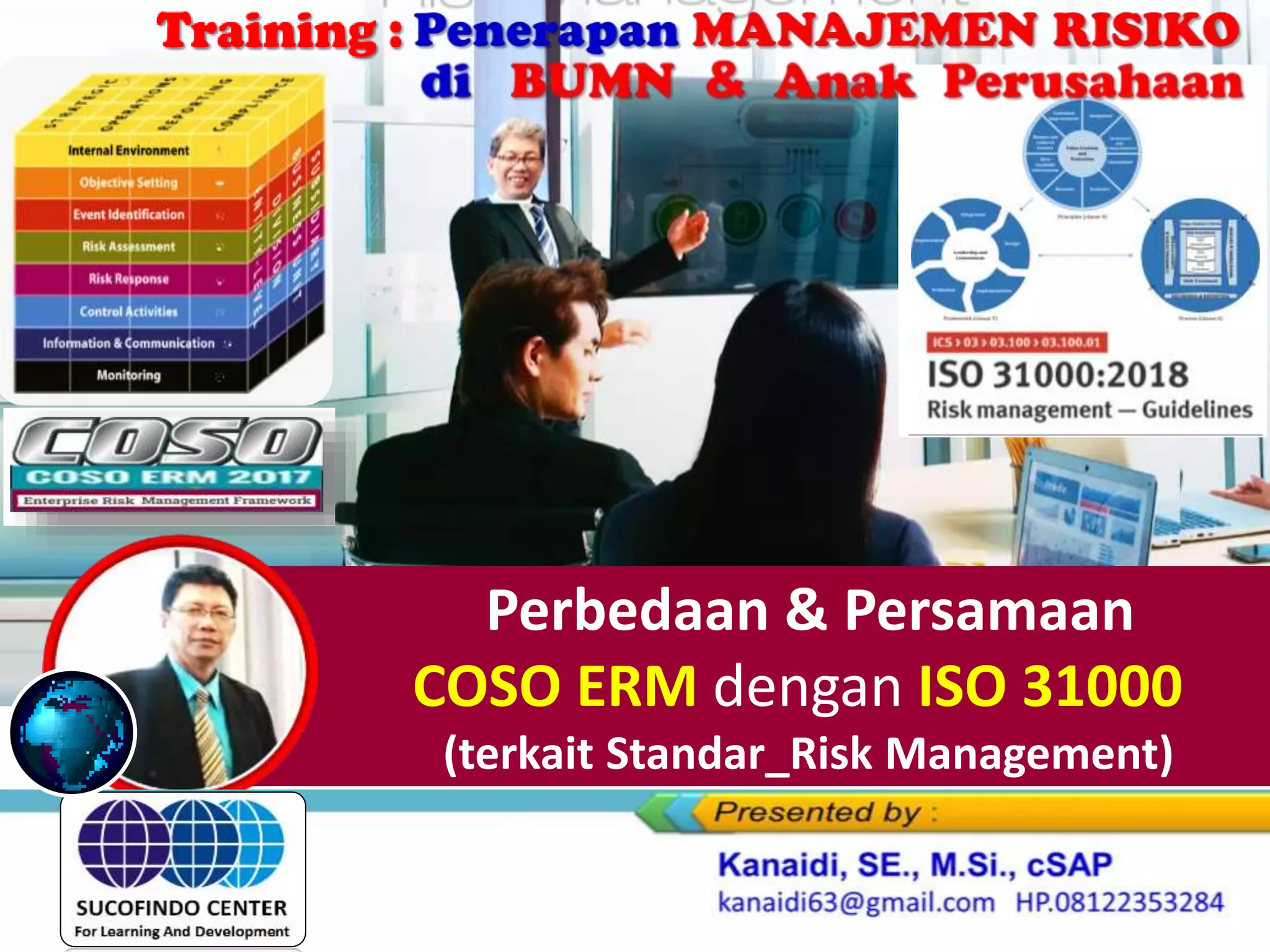 Perbedaan & Persamaan antara "COSO ERM dengan ISO 31000" _Training "MANAJEMEN RISIKO STRATEGIS ...