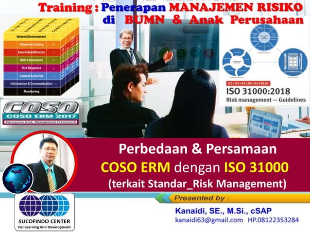 Perbedaan & Persamaan antara "COSO ERM dengan ISO 31000" _Training "MANAJEMEN RISIKO STRATEGIS ...