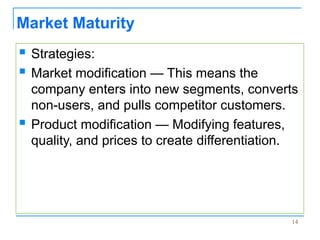 3B. Product Life CycleStrategic Management 13 ed | PPT