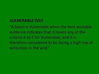 3B.3 Conservation Categories | PPT