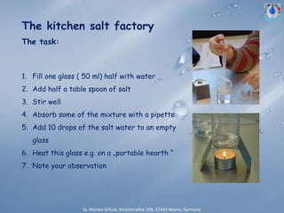 Water Experiments - I | PPT