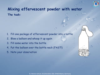 Water Experiments - I | PPT