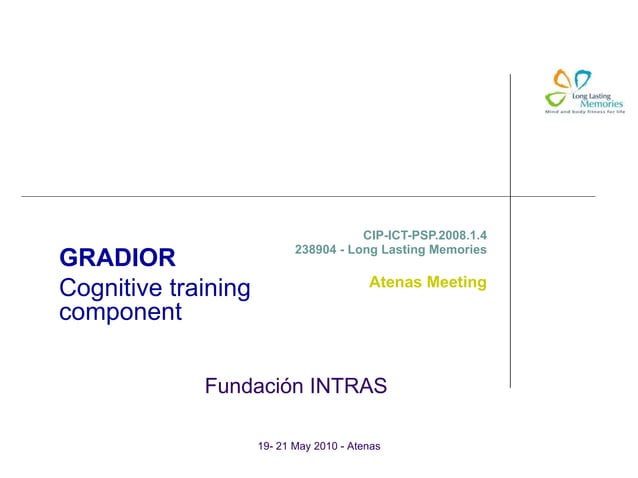 Cognitive Training Component (Gradior software) | PPT | Physical ...