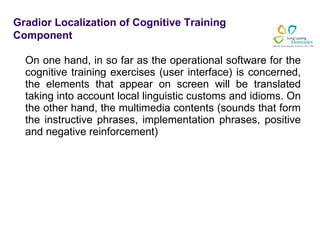 Cognitive Training Component (Gradior software) | PPT | Physical ...