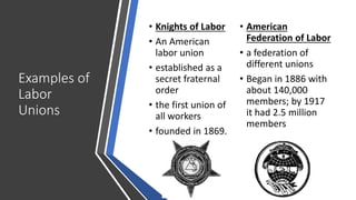 Labor v Management and Strikes | PPT