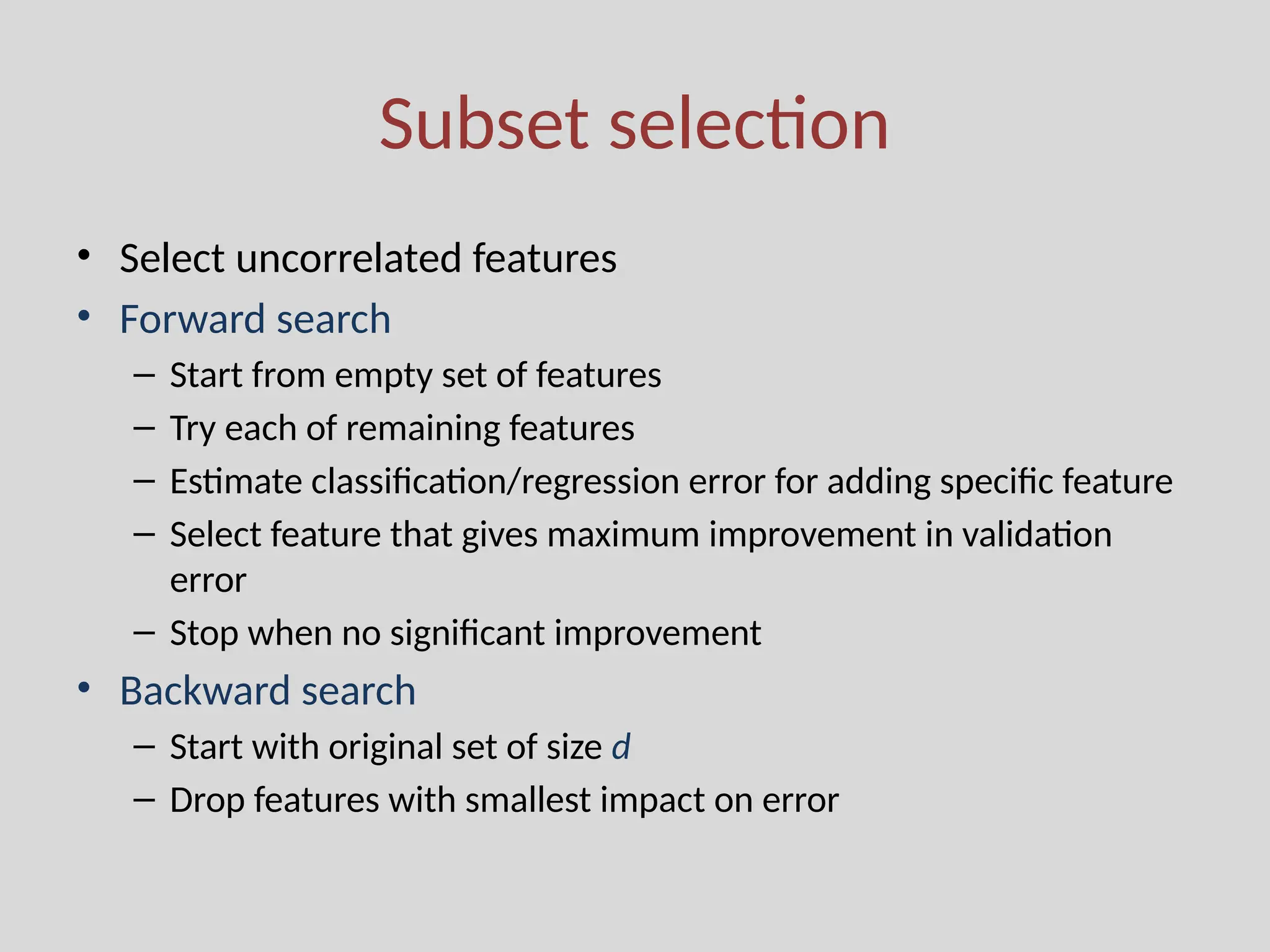 feature selection in machine learning explained | PPTX