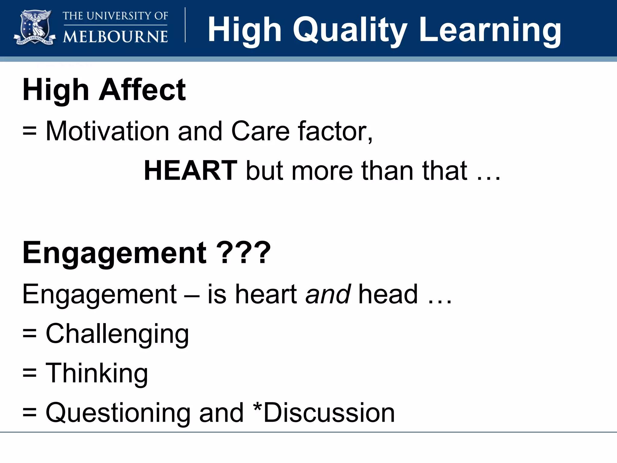 Planning for Effective Learning Experiences - Dr Christine Redman | PPT