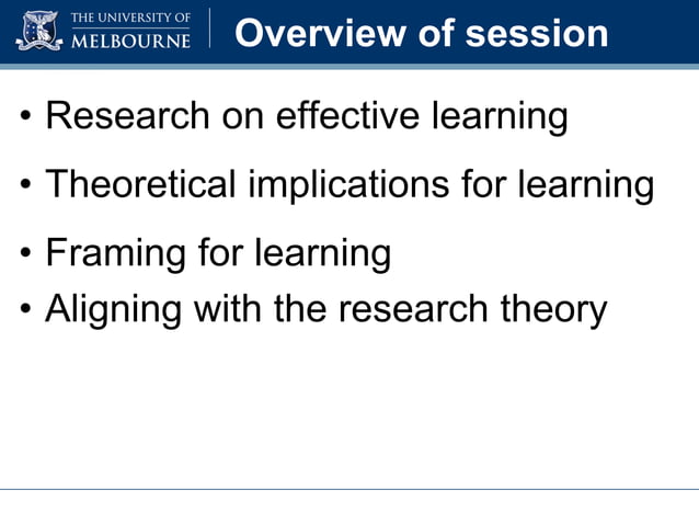 Planning for Effective Learning Experiences - Dr Christine Redman | PPT