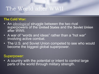 3b - Lesson 3 - Introduction to the Cold War.pptx | War and Conflicts