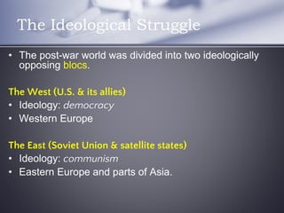 3b - Lesson 3 - Introduction to the Cold War.pptx | War and Conflicts