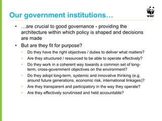 3b Toby Roxburgh (WWF) institutional context hmt | PPTX