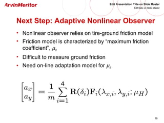 Velocity_Estimation_w_Nonlinear_Observer | PPT