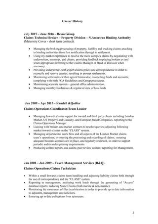 Sue Mullan - current CV | DOC