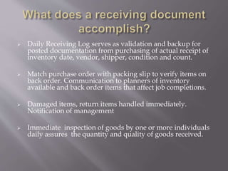 Internal controls Purchasing, inventory, | PPTX