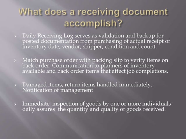 Internal controls Purchasing, inventory, | PPT