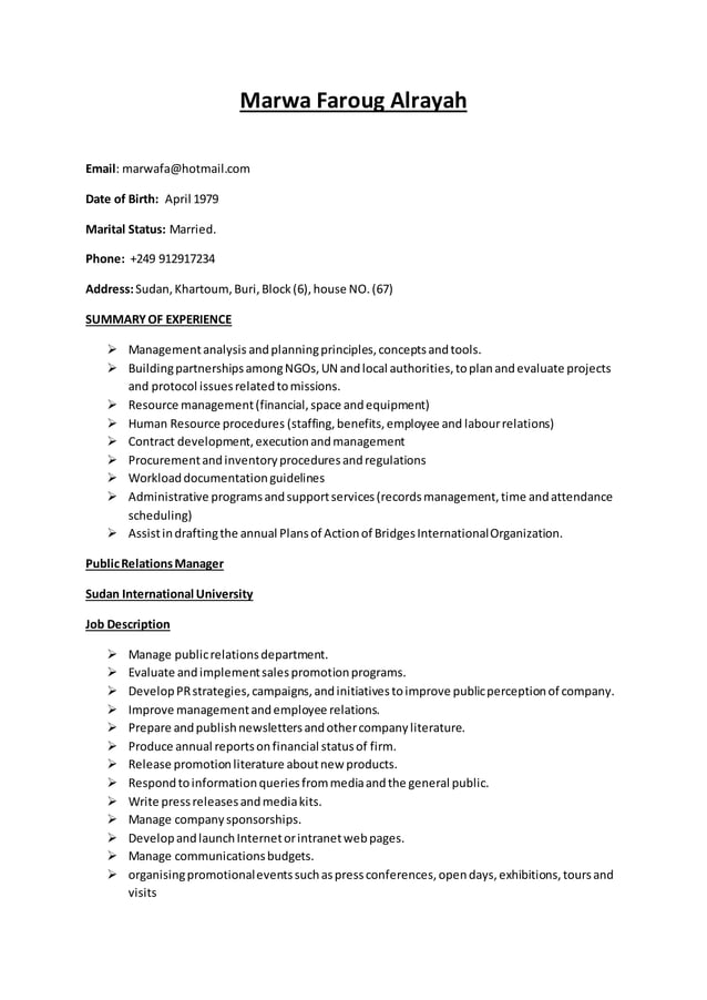 marwa cv final | PDF