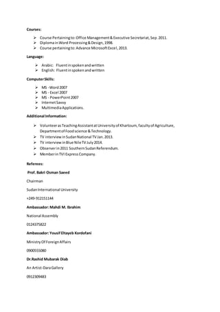 marwa cv final | DOCX | Human Resources | Business